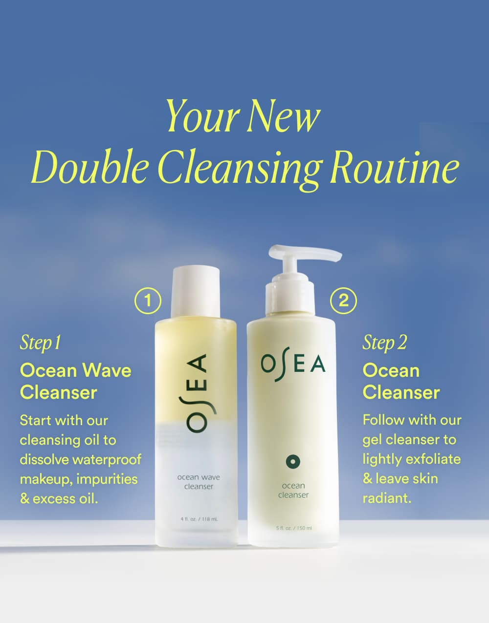 Ocean Wave Cleanser | Bi-Phase Cleansing Oil for Soft Skin – OSEA ...